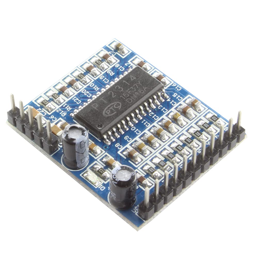 Rakstore PT2314 Sound Quality Adjustment Voice Module IIC I2C 6V-10V Audio Processing Module for Arduino