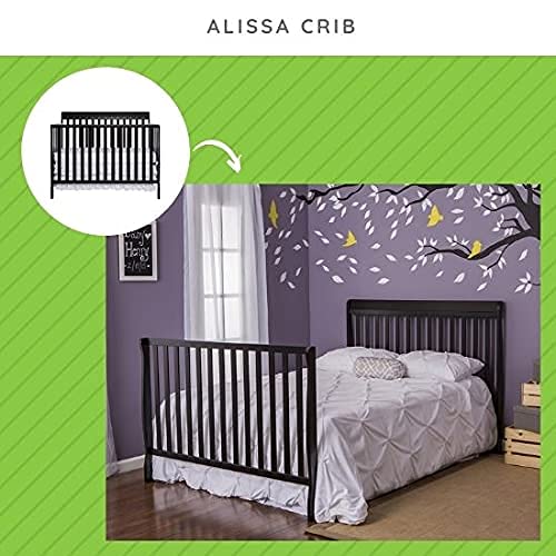 CC KITS Full-Size Conversion Kit Bed Rails for Converting Dream on Me Cribs (Espresso)