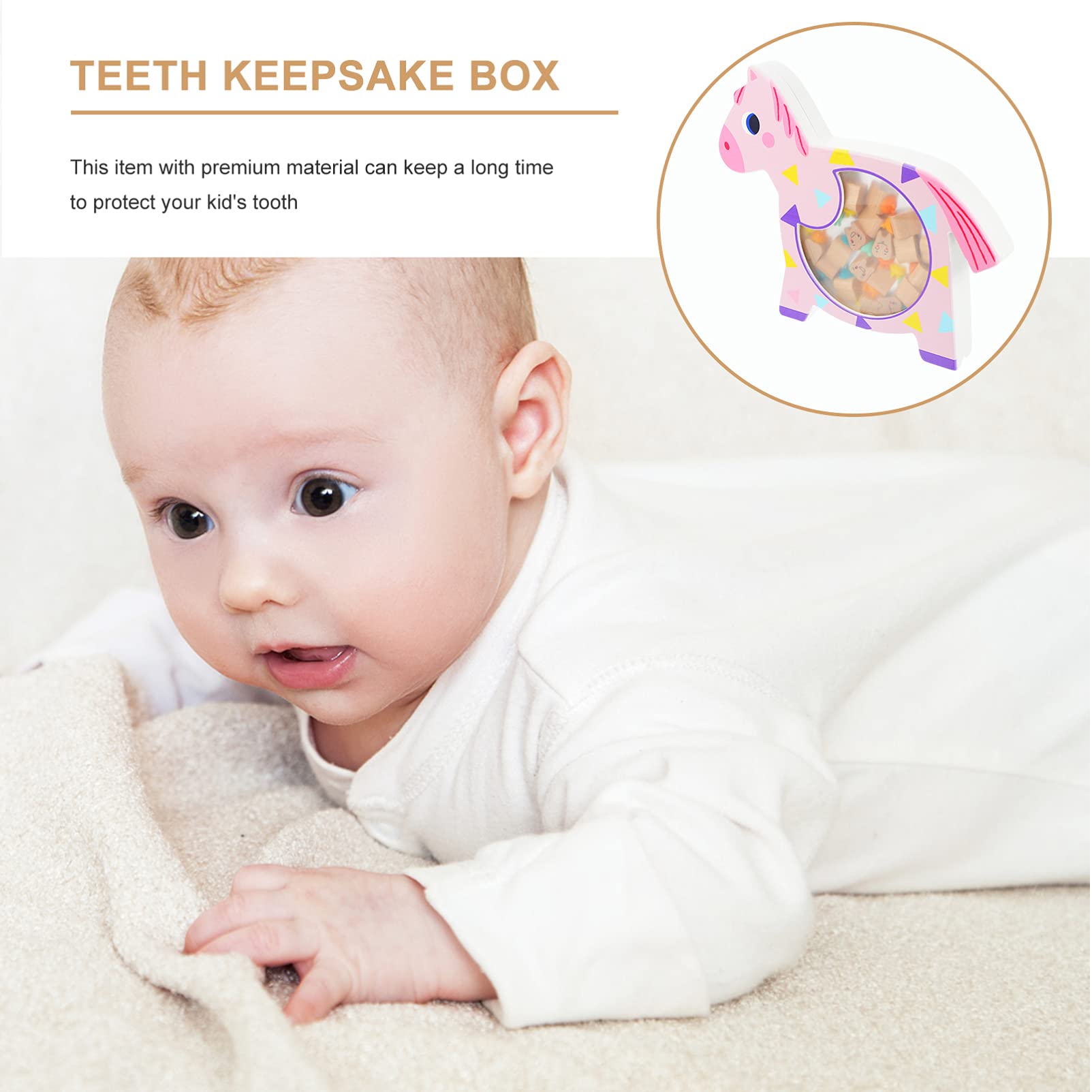 20pcs Boxes Children's Tooth Box Baby Bottles Newborn Teeth Tooth Storage Deciduous Tooth Case Baby Milk Bottle Baby Memorial Lanugo Container Toddler Organizer Commemorate Wooden