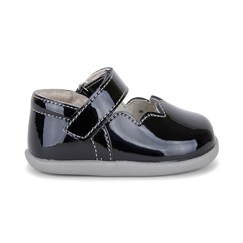 See Kai Run - Susie Mary Jane Shoe for Infants, Black Patent, Infant 5
