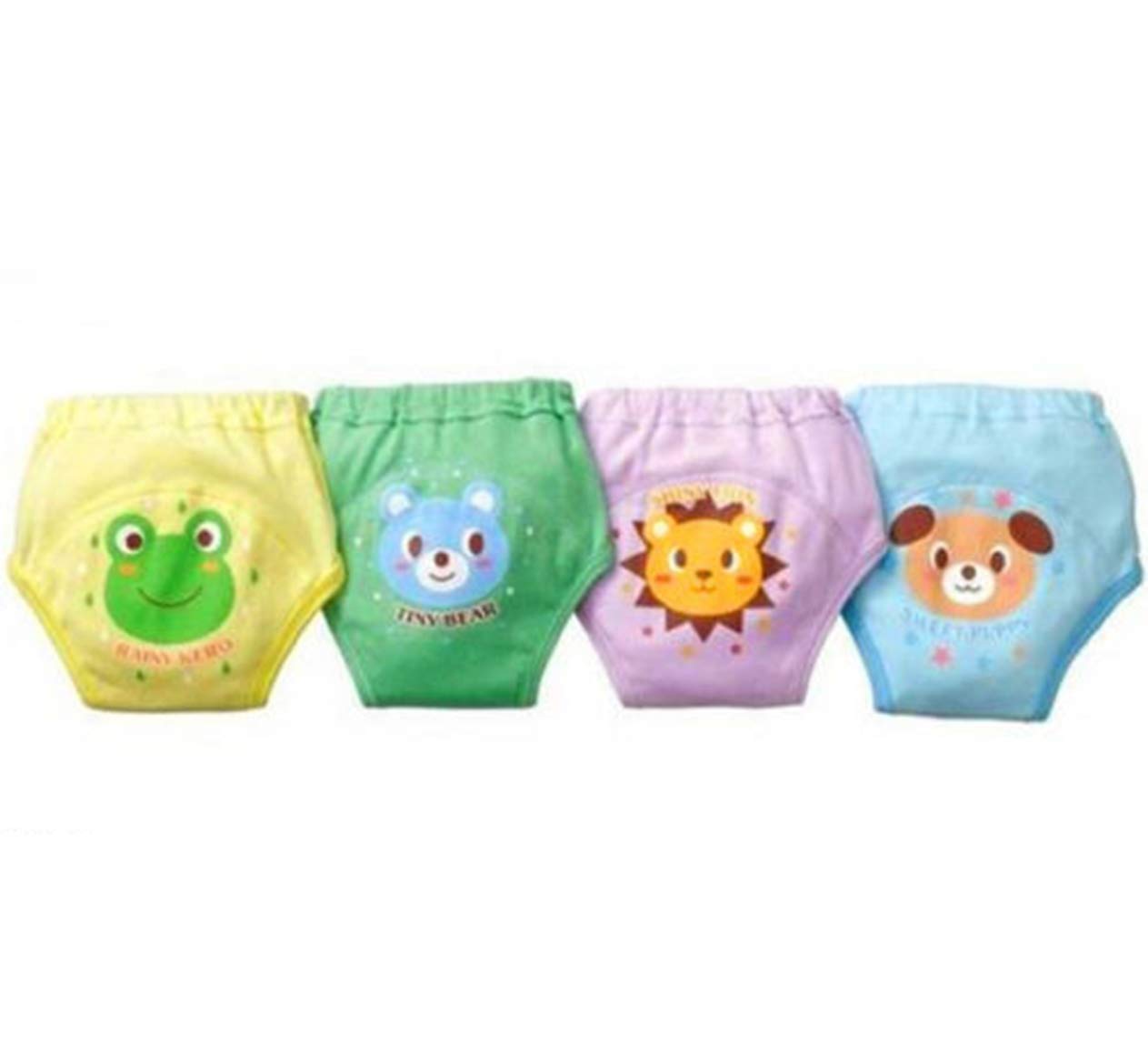 4 X Baby Toddler Girls Cute 4 Layers Waterproof Potty Training Pants Reusable 4Pcs Set (5T, Multi)