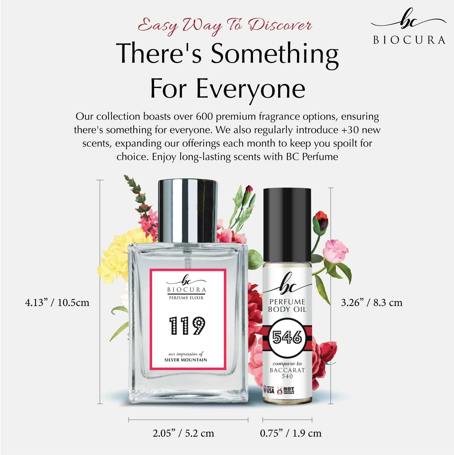 BIOCURA BC Perfume 546 Inspired by Baccarat For Women & Men Replica Fragrance Dupes Eau de Parfum Spray Bottle 1.7 Fl Oz/50ml-X1