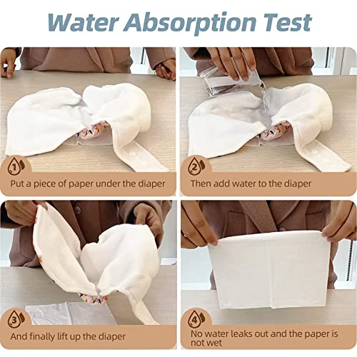 Baby Cloth Diapers One Size Adjustable Washable Reusable Pocket Diapers for Baby Girls and Boys 5 Packs +5 Microfiber Inserts (Yellow Orange)