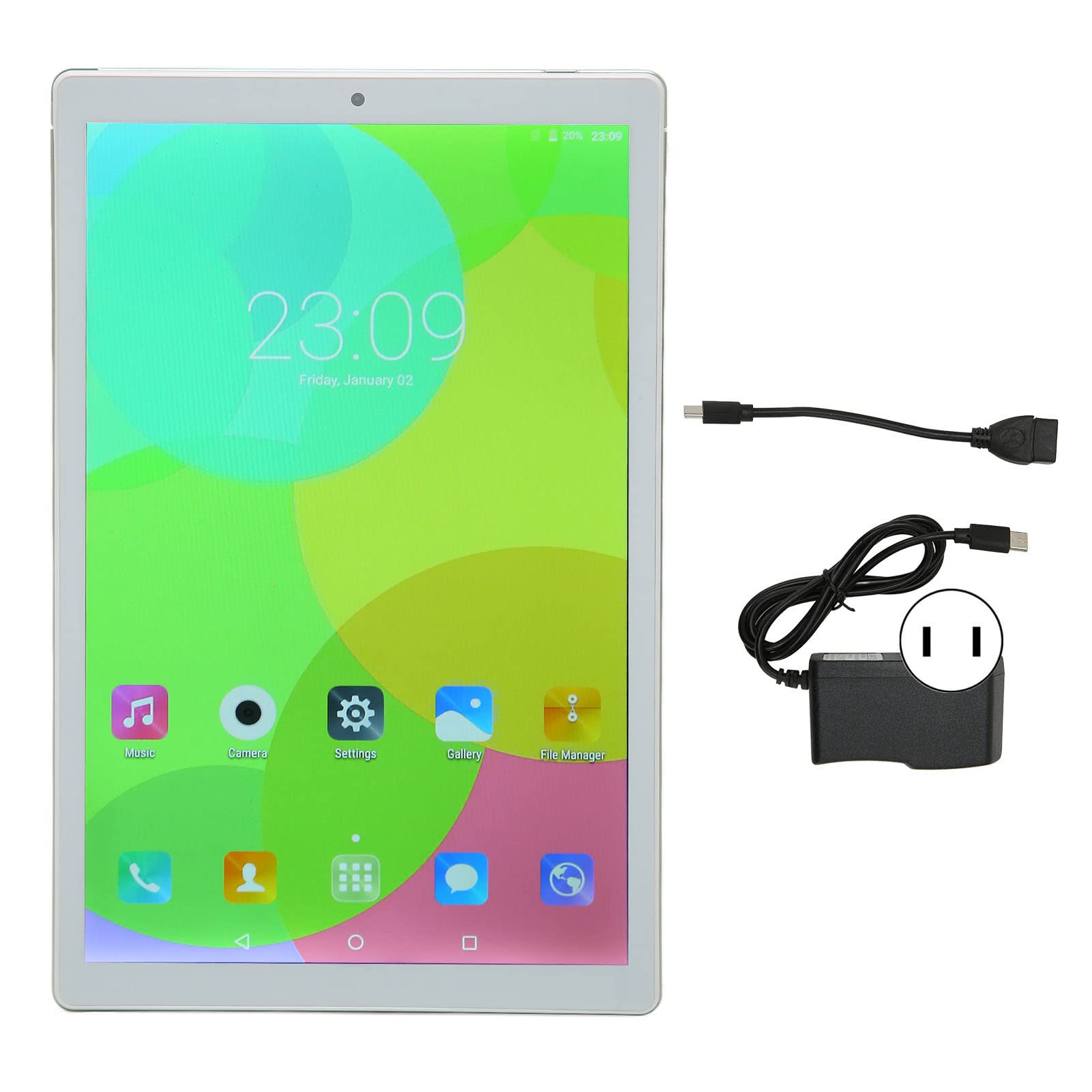 10.1 Inch Tablet Green - 2560x1600 IPS HD Display, 5G Ultra Slim Educational Tablets, 5+8MP Dual Cameras, 6GB RAM 128GB ROM, Octa Core Processor, Lasting Battery, HiFi Speaker