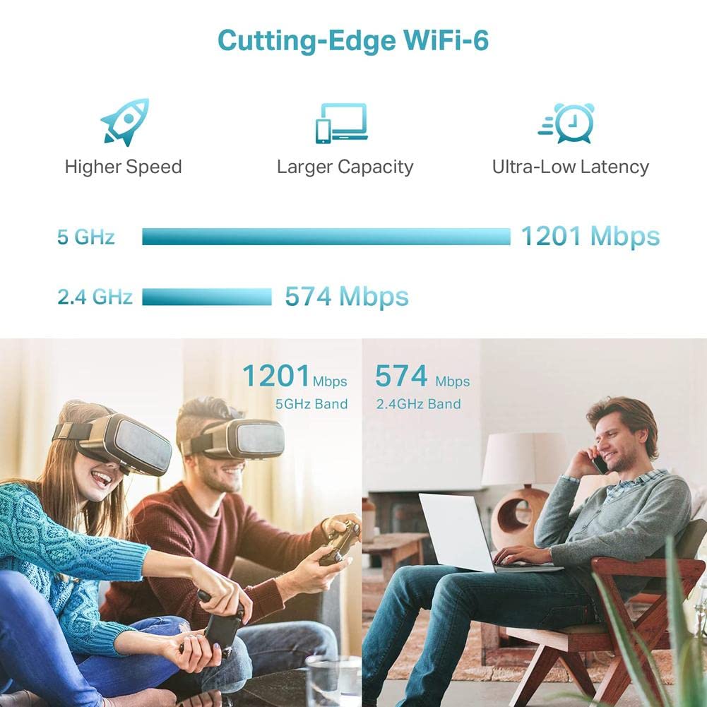 TP-Link AX1800 WiFi 6 Extender(RE605X)-Internet Booster, Covers up to 1500 sq.ft and 30 Devices,Dual Band Repeater up to 1.8Gbps Speed, AP Mode, Gigabit Port (Renewed)