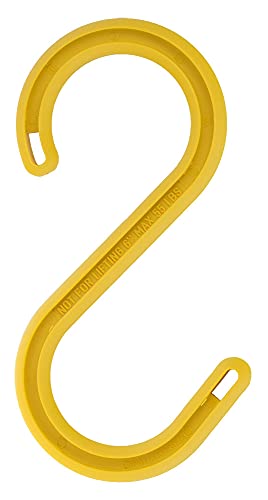 Glove Guard Cable Safe Hook, Yellow, 6 Inch Hook