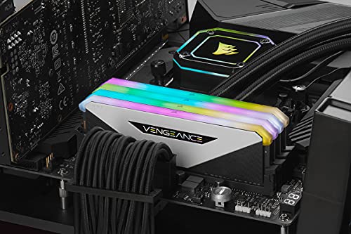 CORSAIR Vengeance RGB RT 32GB (4x8GB) DDR4 3600 (PC4-28800) C18 1.35V Desktop Memory