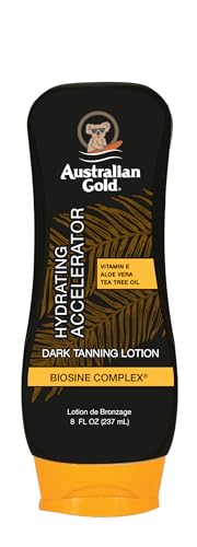 Australian Gold Dark Tanning Accelerator Lotion, 2020 Formula, 8 Fluid Ounce, Classic Cocoa Dreams