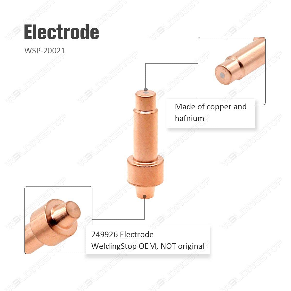 249926 Electrode 30A Nozzle 249927 Tip Fit Miller Spectrum 375/625 X-TREME Cutter XT30 XT40 Torch PK-15
