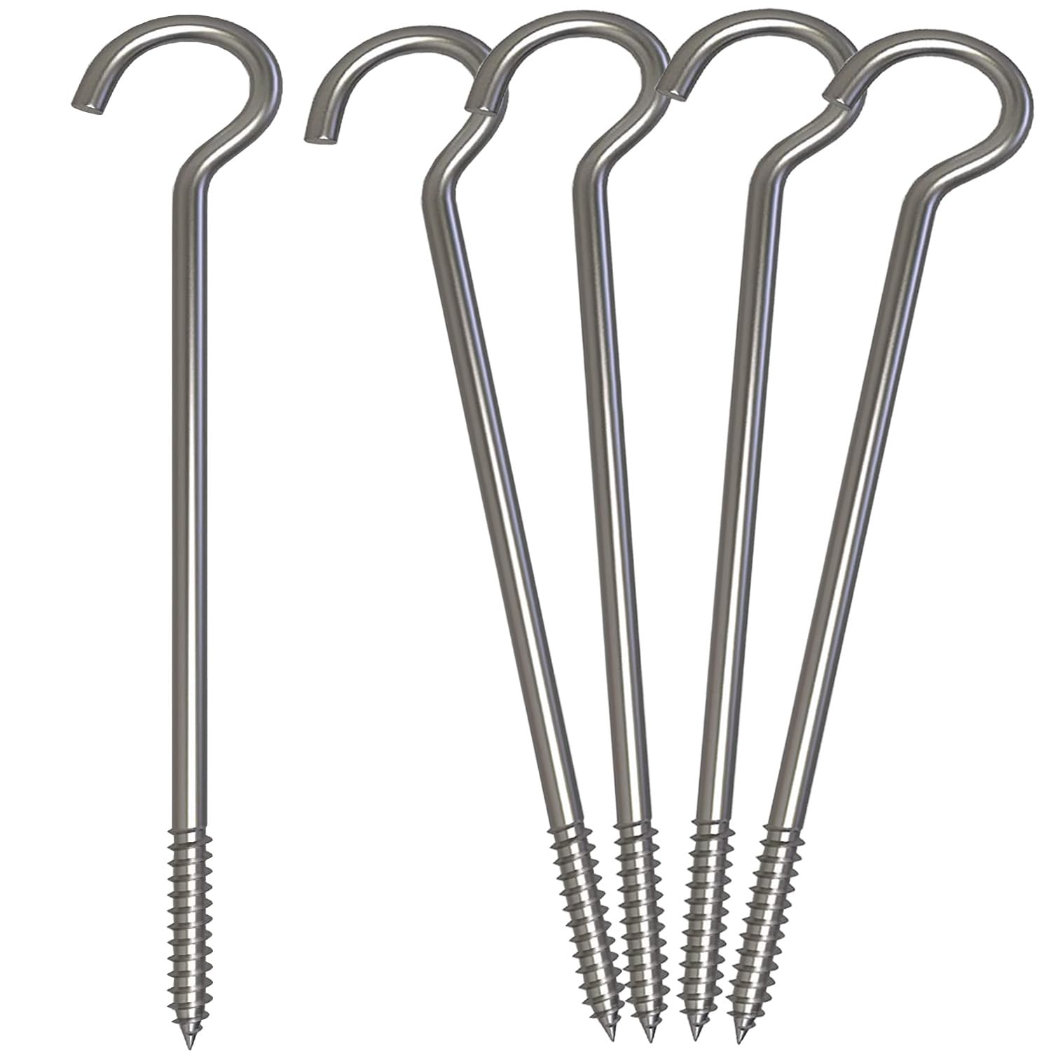 12 inch Tent Pegs 8 Pack Extra Strong Galvanized Heavy Duty Tent Stakes for Garden Fence Sand