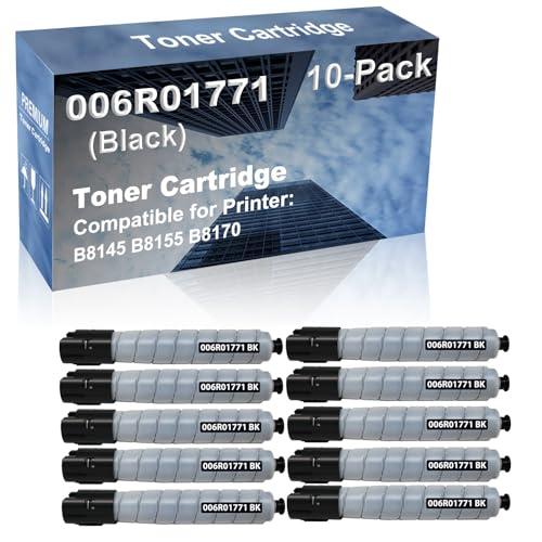 10-Pack Compatible High Capacity 006R01771 Toner Cartridge use for B8145 B8155 B8170 Printer (Black)