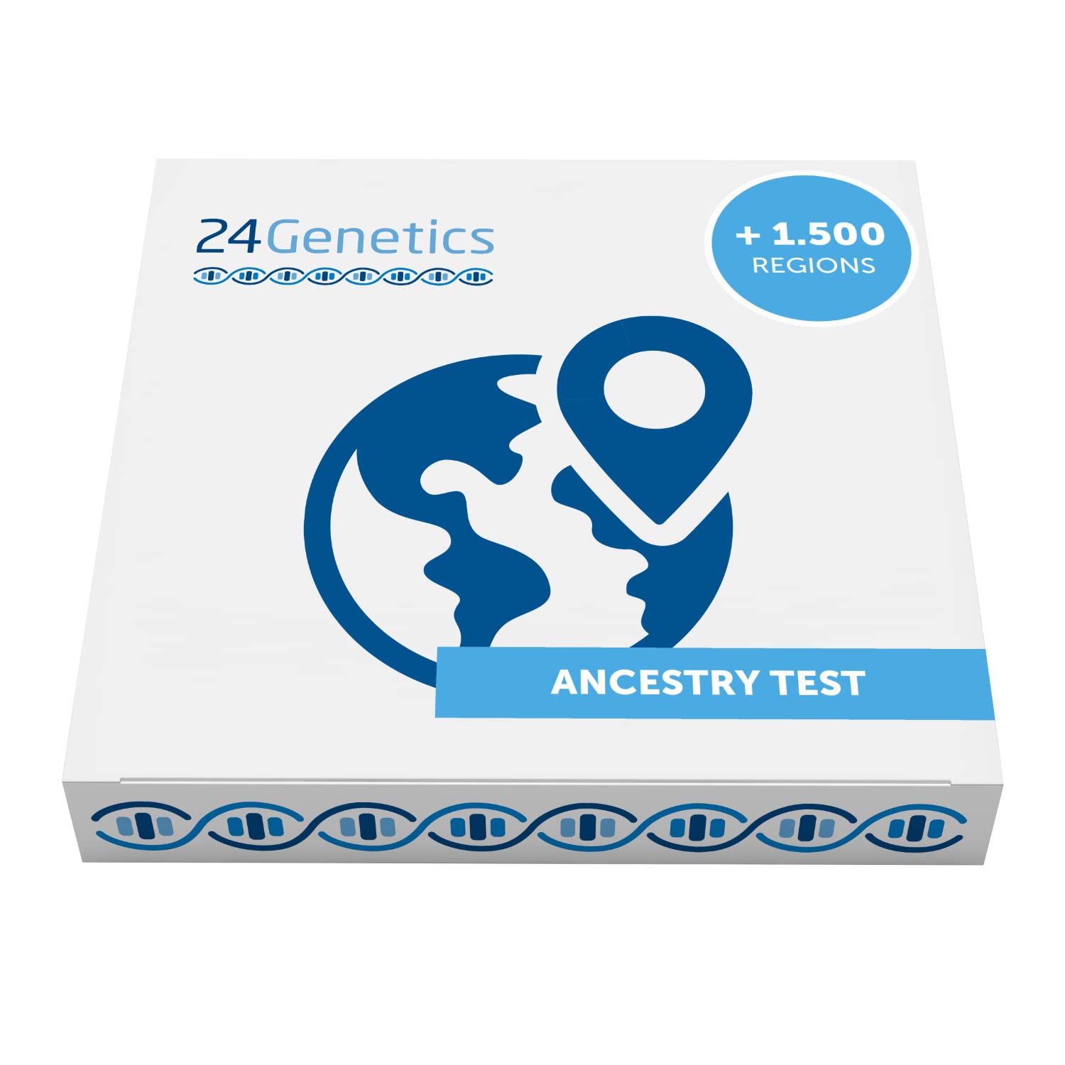 24Genetics - 6 in 1 DNA Test: Health, Nutrigenetics, Sport, Skin Care, Pharmacogenetics and Ancestry - Complete Genetic Test - Get All Our Reports at The Best Price