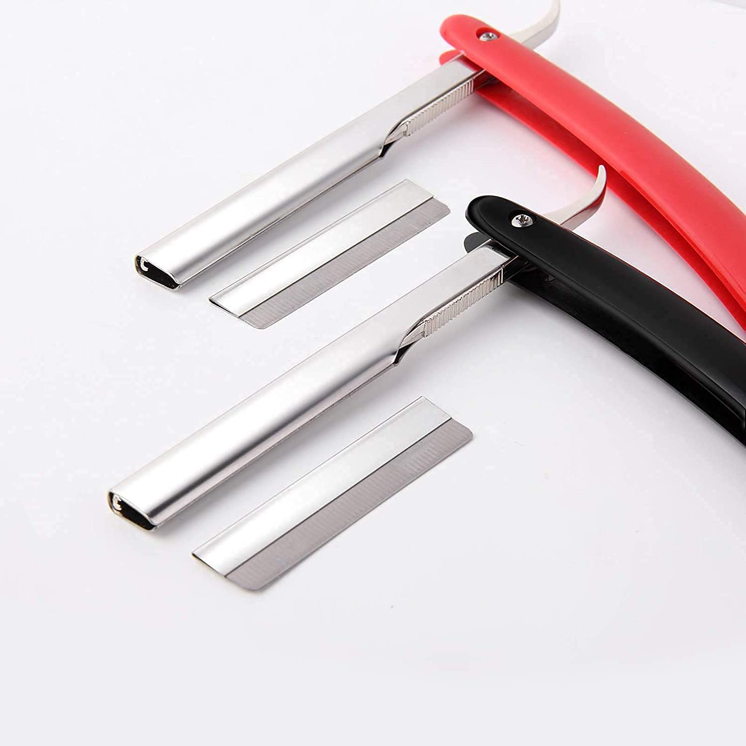 Forever one 20Pcs Single Edge Razor Blade Steel Industrial Razor Blades Disposable Straight Razor Blades for Men and Women