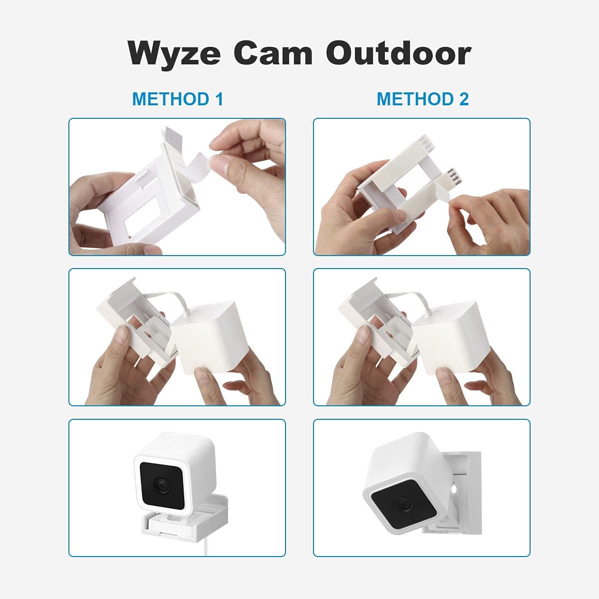 LANMU Window Mount Comaptible with Wyze Cam V3, Screwless Mount, Strong Adhesive Mounting Bracket, Damage-Free