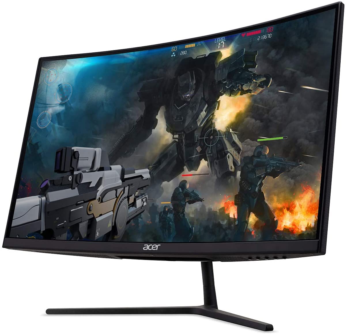 Acer Pbmiiipx 27" 1500R Curved WQHD (2560 x 1440) VA Gaming Monitor | AMD Radeon FreeSync2 HDR Technology | DCI-P3 | VESA Certified DisplayHDR400 | 4ms Response Time | Black | with Mouse Pad Bundle