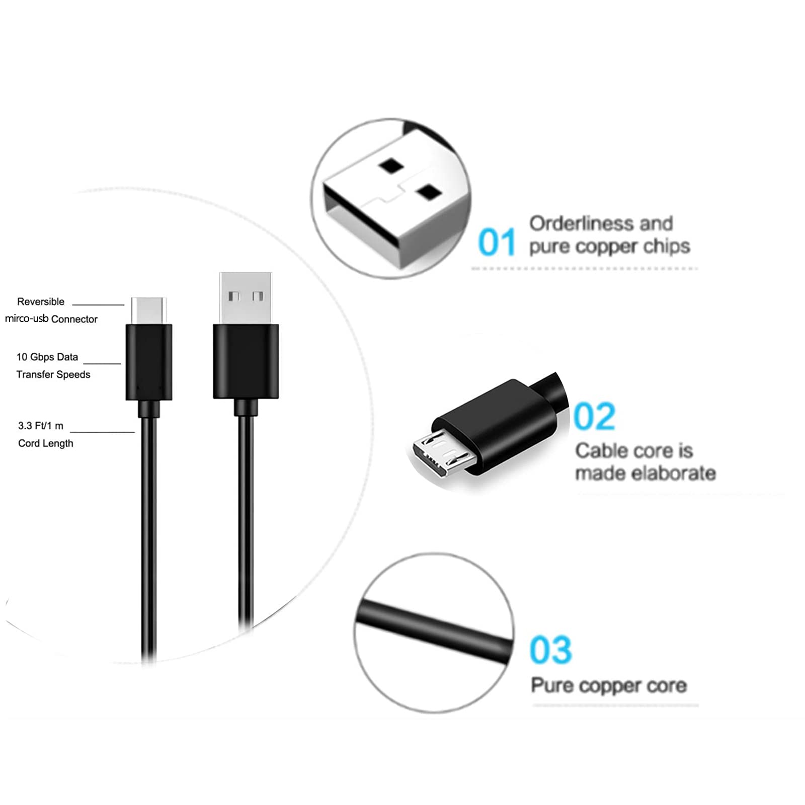 Love your yy 5FT Wall Charger Charging Cable Cord for Arlo Pro and Arlo Pro 2 Camera, Arlo GO 1,Arlo Essential Spotlight Indoor/Outdoor Camera Charging Cord Cable Black