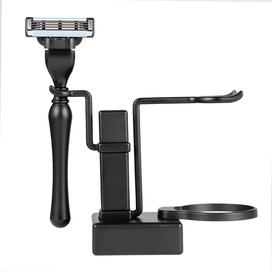 Grandslam Shaving Kit for Men, Safety Razor, Shaving Brush,Soap Cream and Stand, Stainless Steel Bowl Kit Gift Set