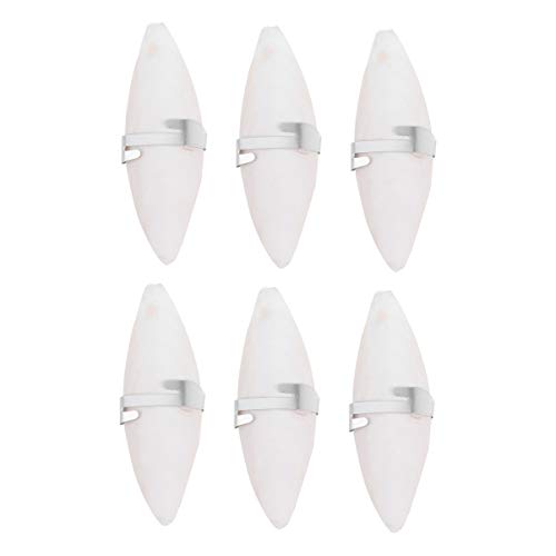 Balacoo 6 Set Bird Cuttlebone with Holder Parrot Chew Bite Cuttlebone Reptile Tortoise Snails Cuttlefish Bone Pet Teeth Grinding Toys
