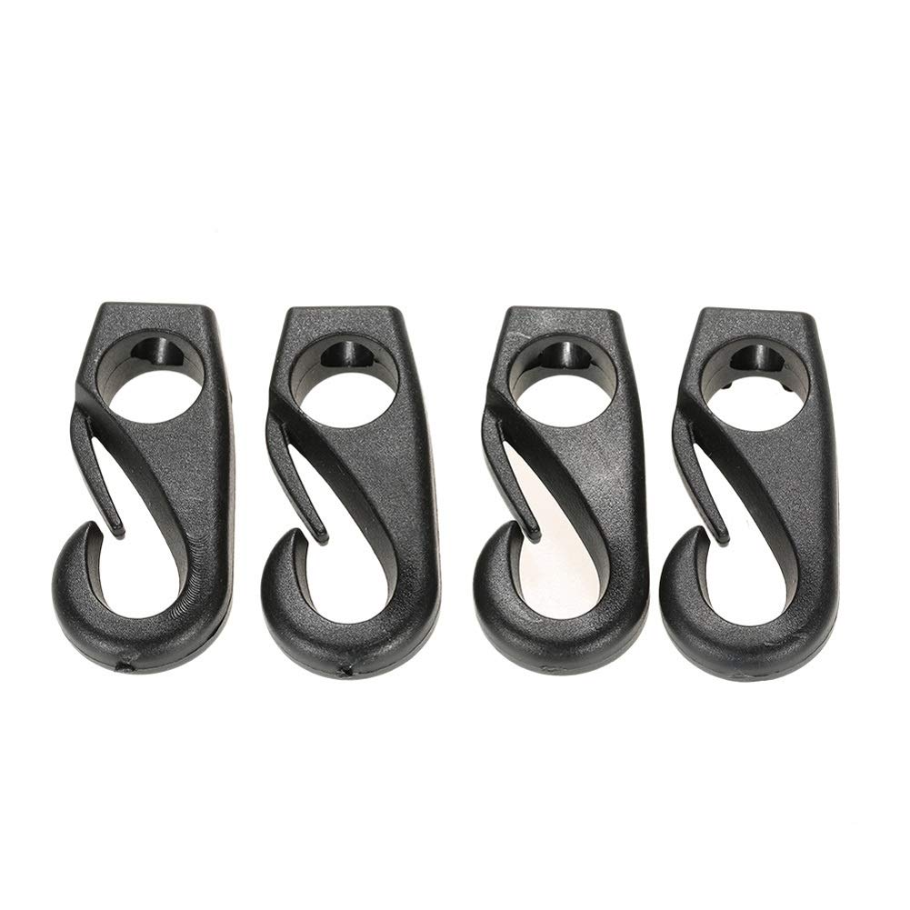 10pcs Sailing Clips Accessories Marine Kayak Canoe Tie Down Shock Line Plastic Bungee Hook Rafting Loop Buckle Water Sports