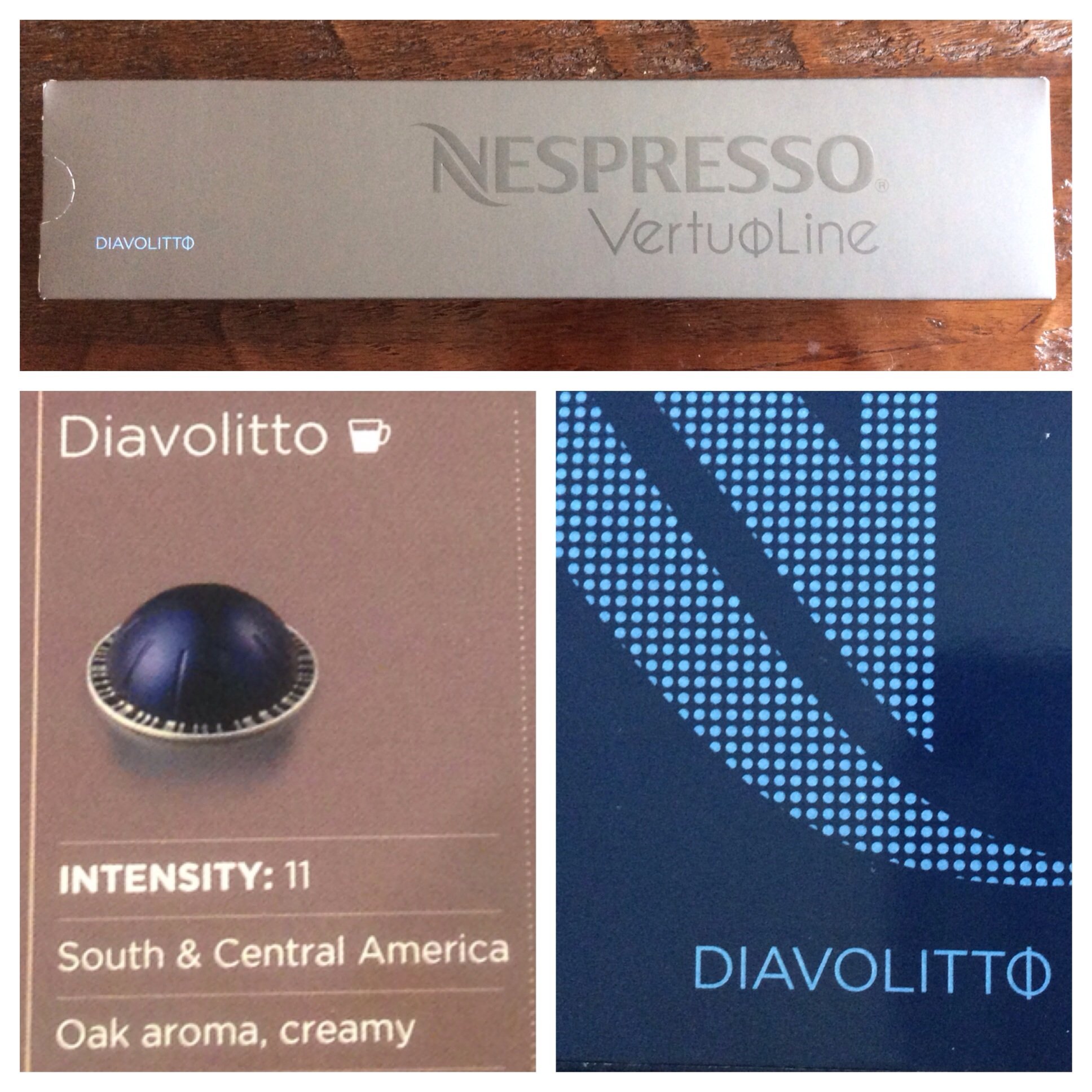 10 Capsules Nespresso VertuoLine Espresso, Diavolitto