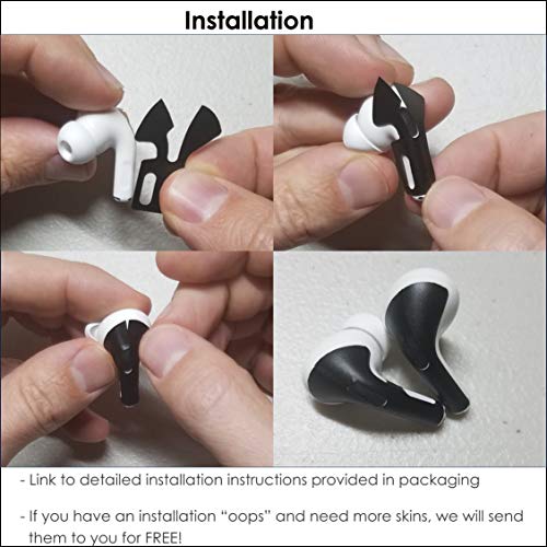 APSkin Skins for Apple AirPod Pro β Vinyl Protective Wraps Stickers Cover Earpods β Air Pods & Ear Pod Compatible Decal for Protection & Customization β Air Pod Pro Accessories β Gloss Black