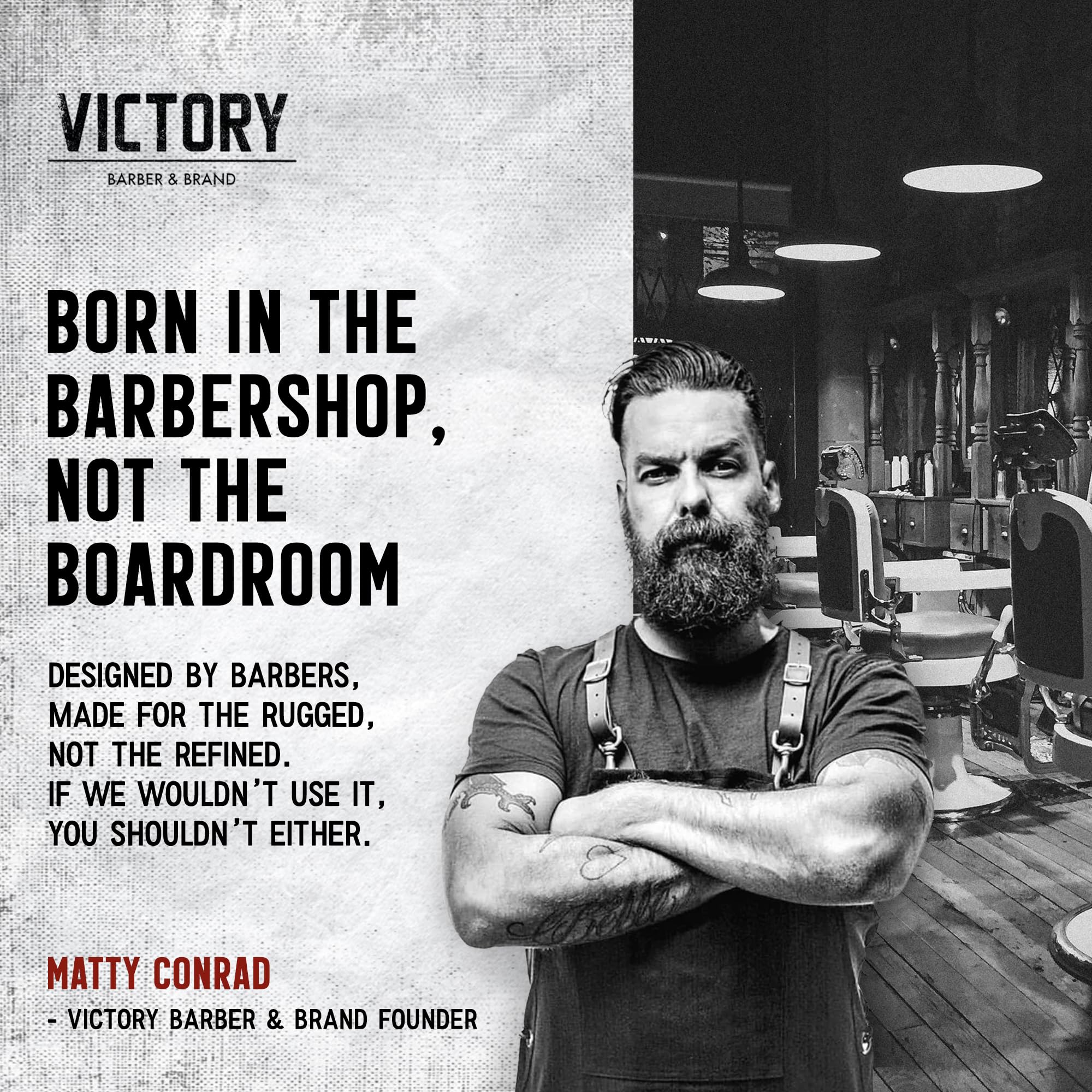 Victory Barber & Brand Beard Oil | End Beardruff with Moisturizing Conditioner for Men | Get Beard Envy | Lightly Scented with Cedar and Lavender | Made in the USA