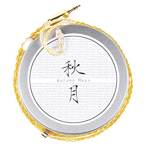 Moondrop Autumn Moon 24AWG 22Core 6N Gold-Plated OCC Copper 2pin 0.78mm Earphone Upgrade Cable (4.4mm)