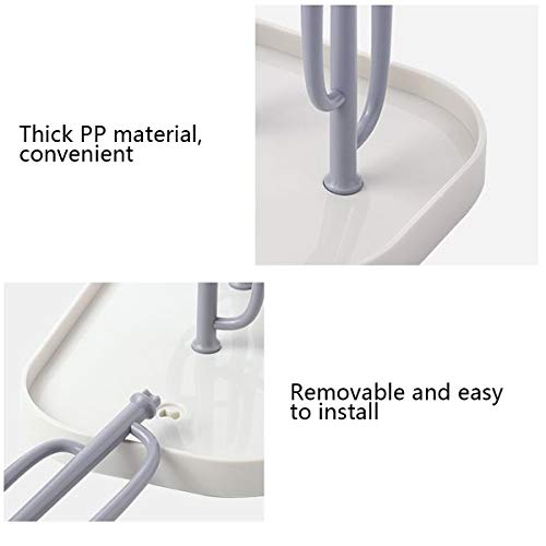 2Pcs Baby Bottle Drying Rack with Base, Creative Tree Branch Baby Bottle Dryer Holder for Bottles, Teats, Cups, Pump Parts and Accessories