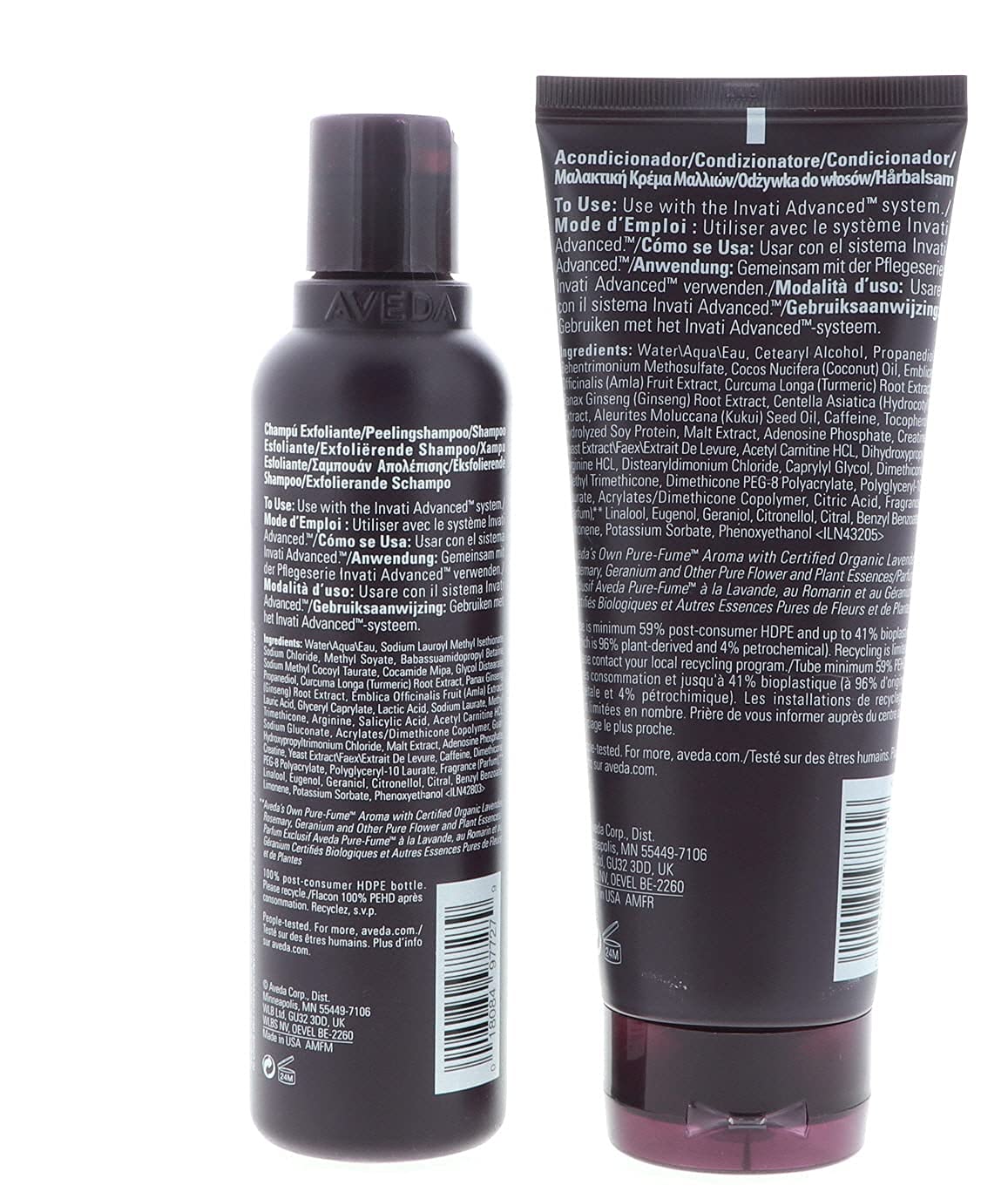 Aveda Invati Advanced Shampoo Light 6.7 Ounce Conditioner 6.7