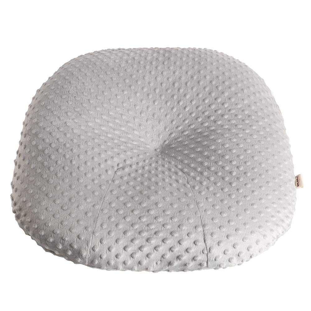 OWLOWLA Newborn Lounger Cover,Minky Removable Slipcover Fits Newborn Lounger for Baby Boy Girl(Silver Gray)