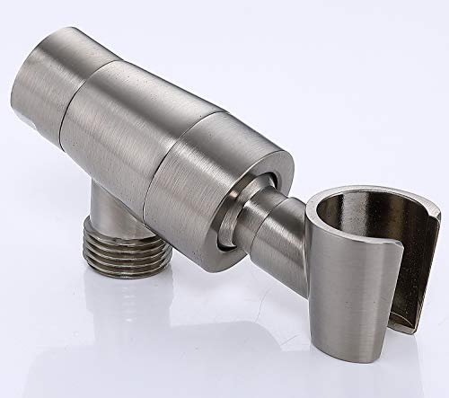 100% Metal Hand Held Shower Head with Hose | Detachable Shower Heads with Handheld Spray | Adjustable Bracket Holder | Extra Long 75" Inch Stainless-Steel Hose | Brushed Nickel