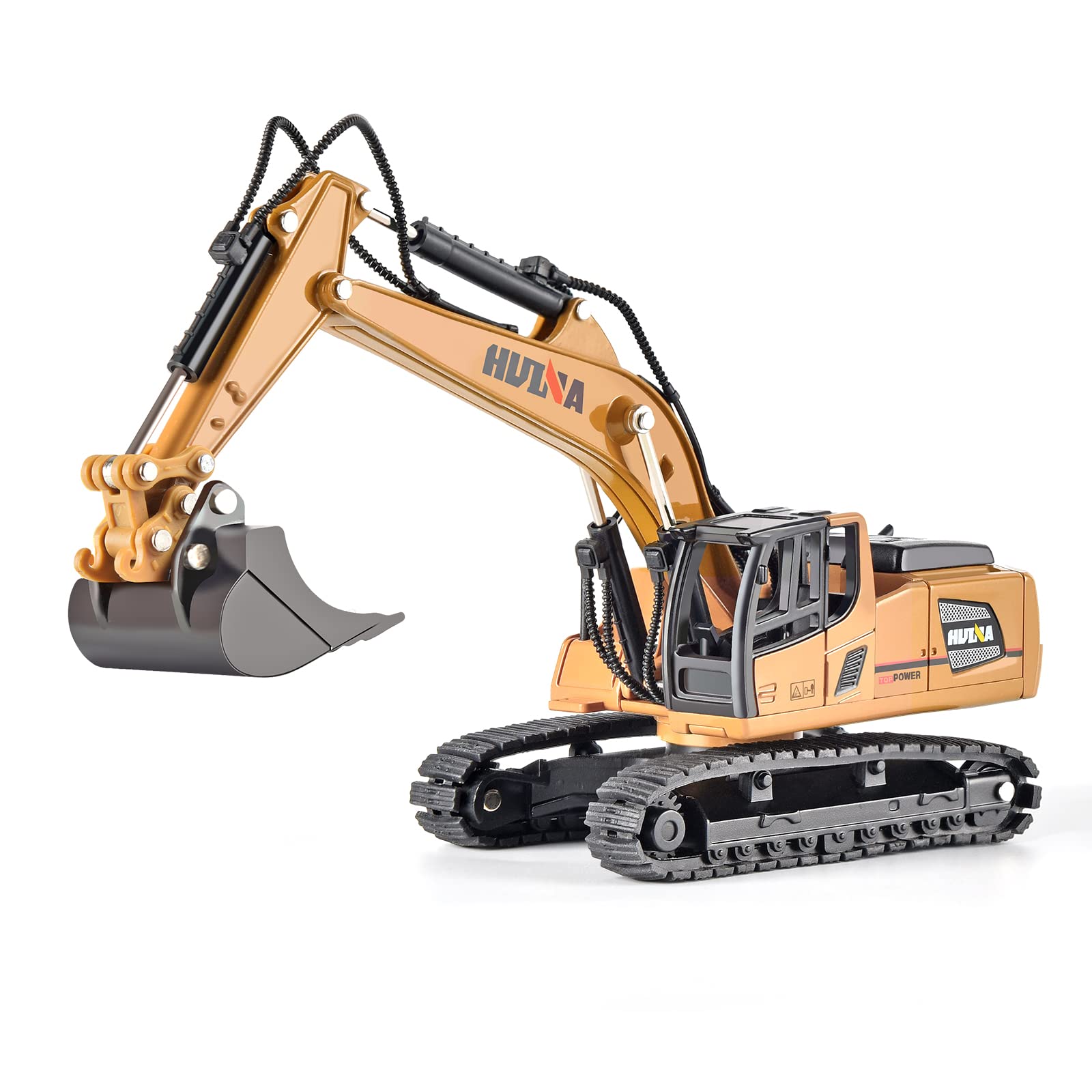 1/60 Scale Mini Metal Excavator Toy, Diecast Construction Vehicles Small Digger Truck Toy for Boys Kids