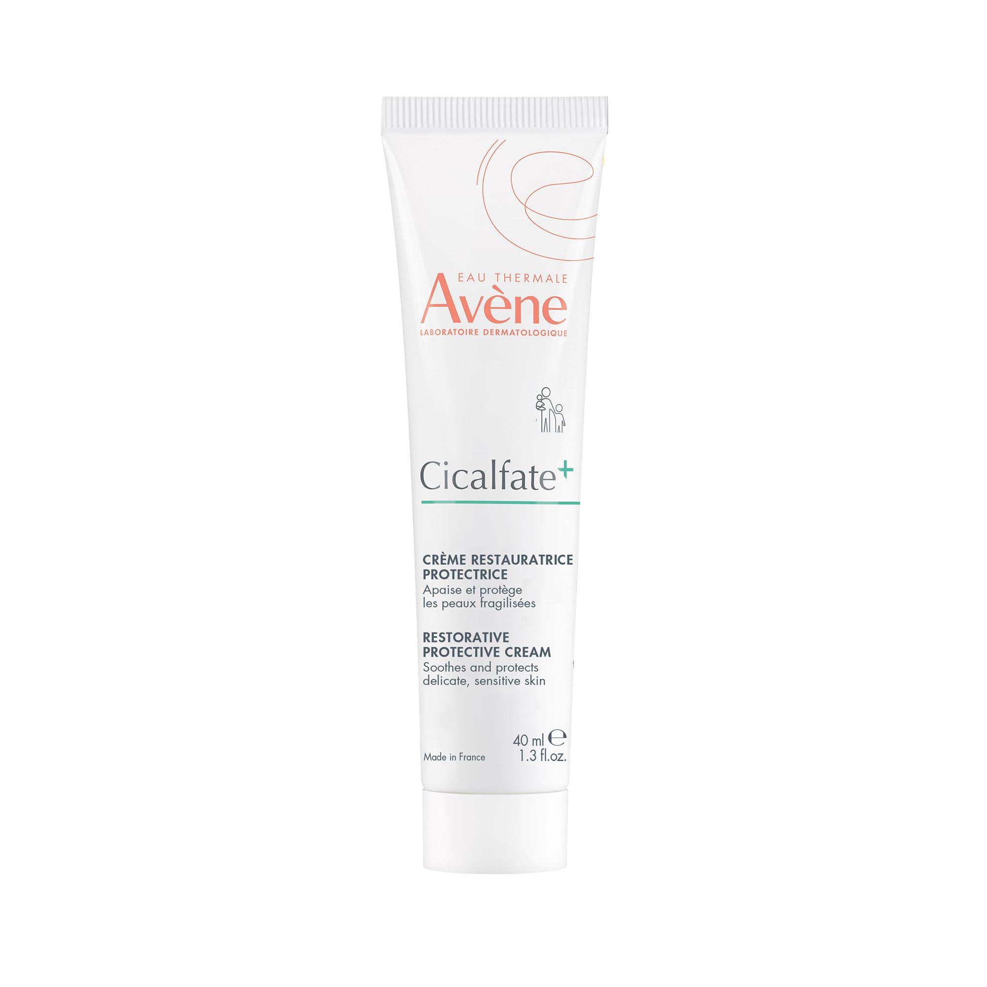 Avene Cicalfate+ Restorative Protective Cream, postbiotic skincare for sensitive skin, helps restore skin barrier, face and body, safe for infants, children and adults, 1.3 Fl Oz