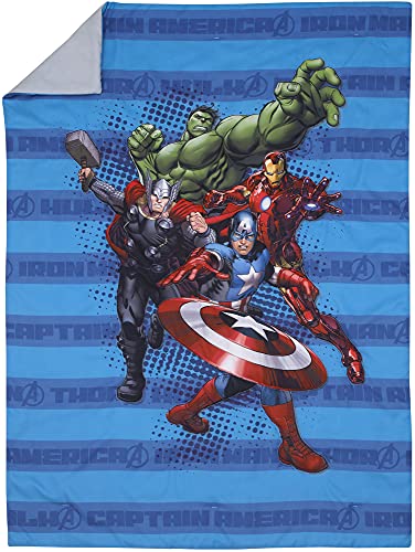 Crown Crafts Infant Products Marvel Avengers 4 Piece Toddler Bedding Set