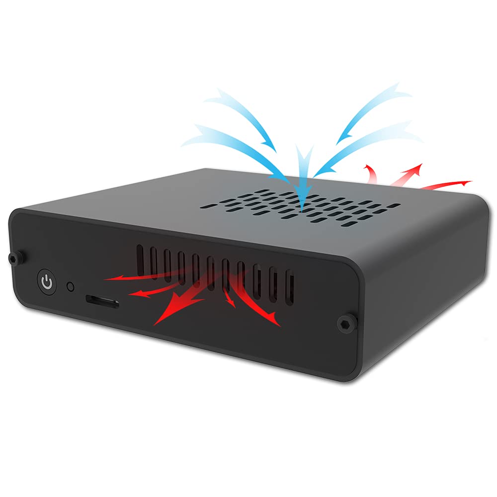 GeeekPi DeskPi Nano Case(Only Support Jetson Nano B01 Version),Jetson Nano Case with Fan for NVIDIA Jetson Nano Developer Kit Small AI Powerful Computer