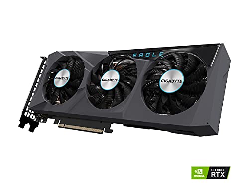 Gigabyte GeForce RTX 3070 Eagle OC 8G (REV2.0) Graphics Card, 3X WINDFORCE Fans, LHR, 8GB 256-bit GDDR6, GV-N3070EAGLE OC-8GD Video Card