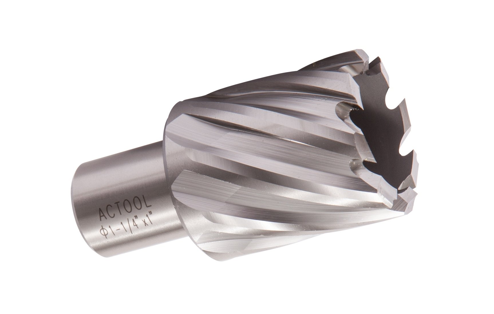 ACTOOL 1-1/4" Diameter × 1" Depth of Cut HSS ANNULAR Cutter with 3/4'' Weldon Shank