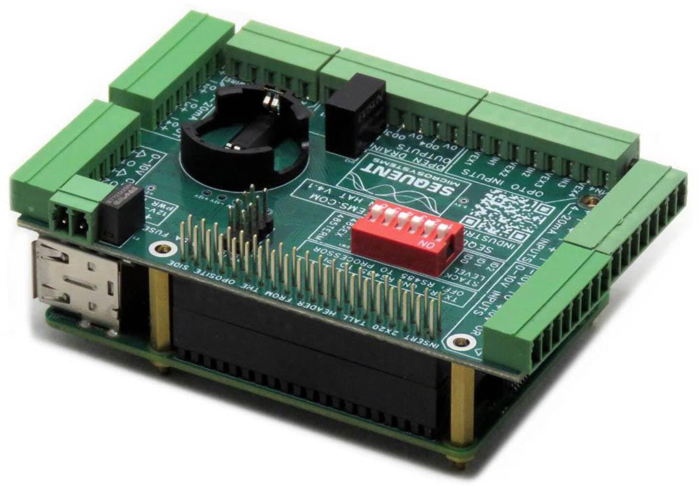Industrial Automation 8-Layer Stackable HAT for Raspberry Pi