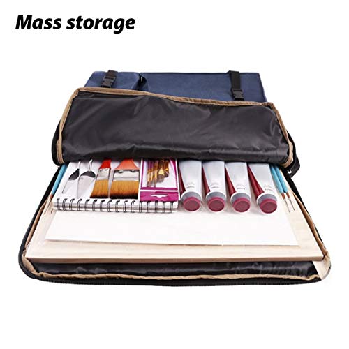 Artists Carry Bag Art Student Drawing Board Sketch Pad Storage Bag Portable Multifunctional Field Waterproof Durable Portfolio Backpack Sketching Painting Art Supplies Organizer Case