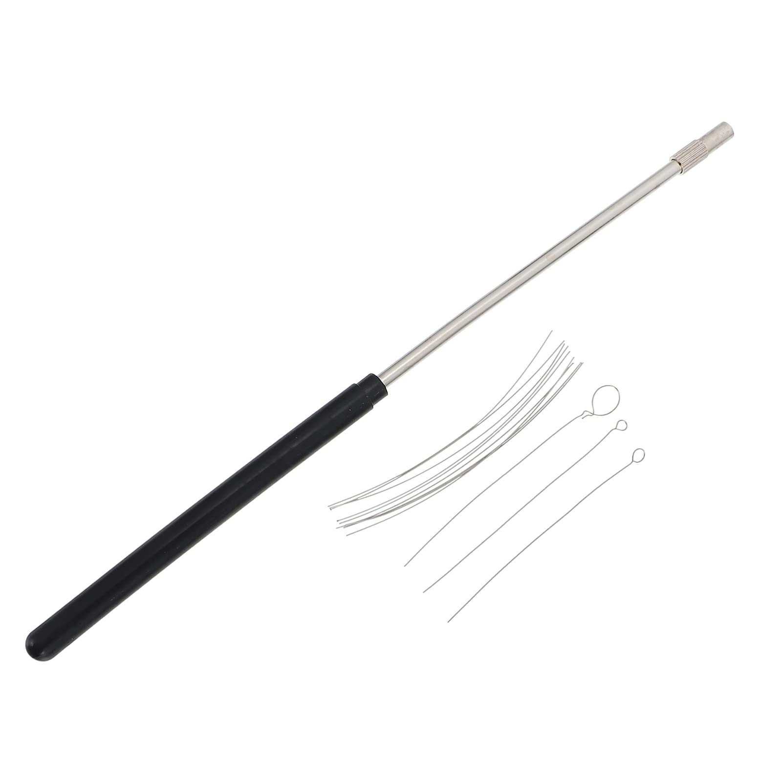 Baluue 24pcs Reusable Inoculating Loop Nichrome Tip Microbiology Inoculation Rod Wire Needle Tips Inoculation Loop for Tissue Culture Laboratory Tool Mycology Supplies Nutrient Agar
