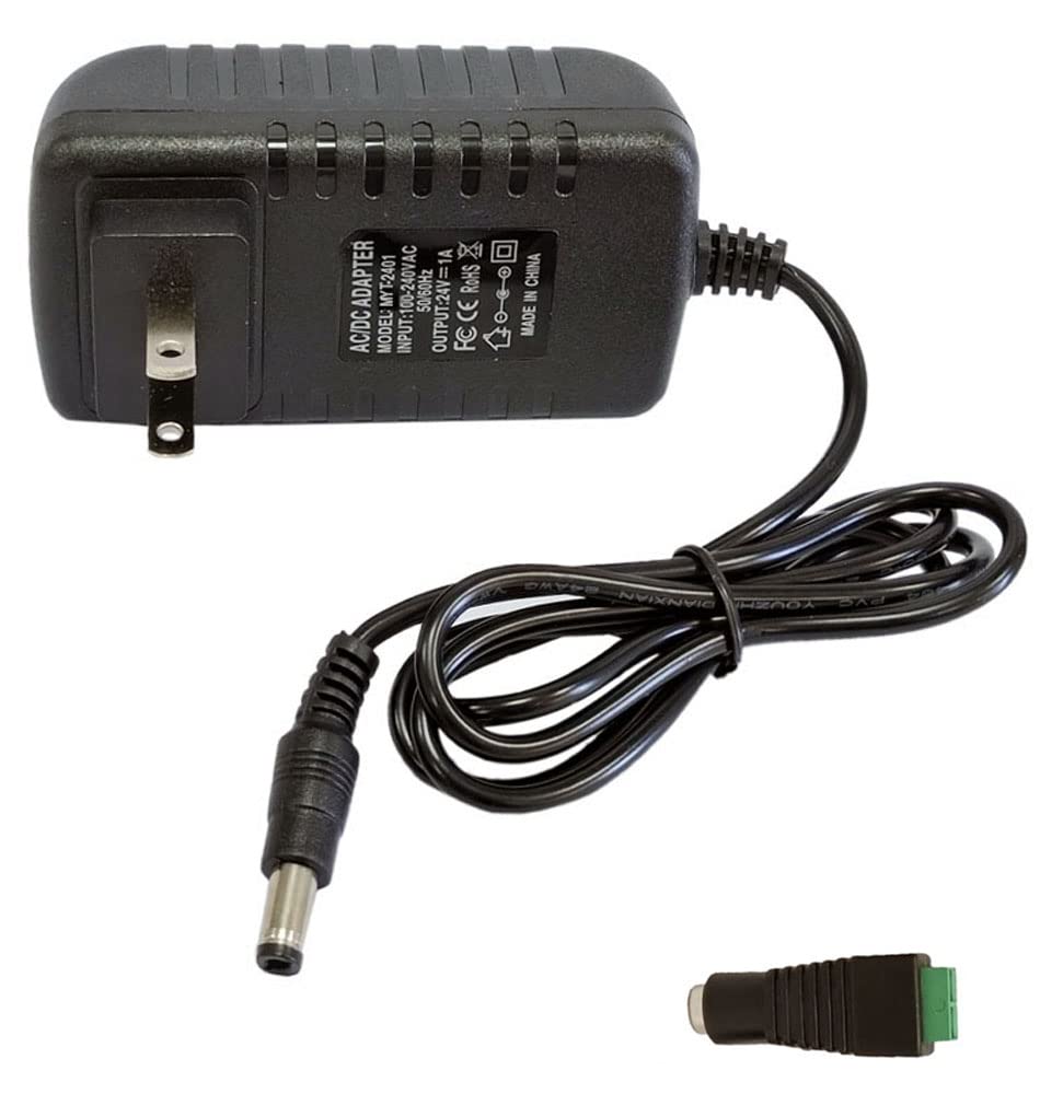 24v dc Power Supply 24v 1a Power Supply AC 100v-240v to DC 24v 1a ac dc Switching Power Supply Adapter, dc 24v Power Cord with 5.5mmx2.5mm Plug