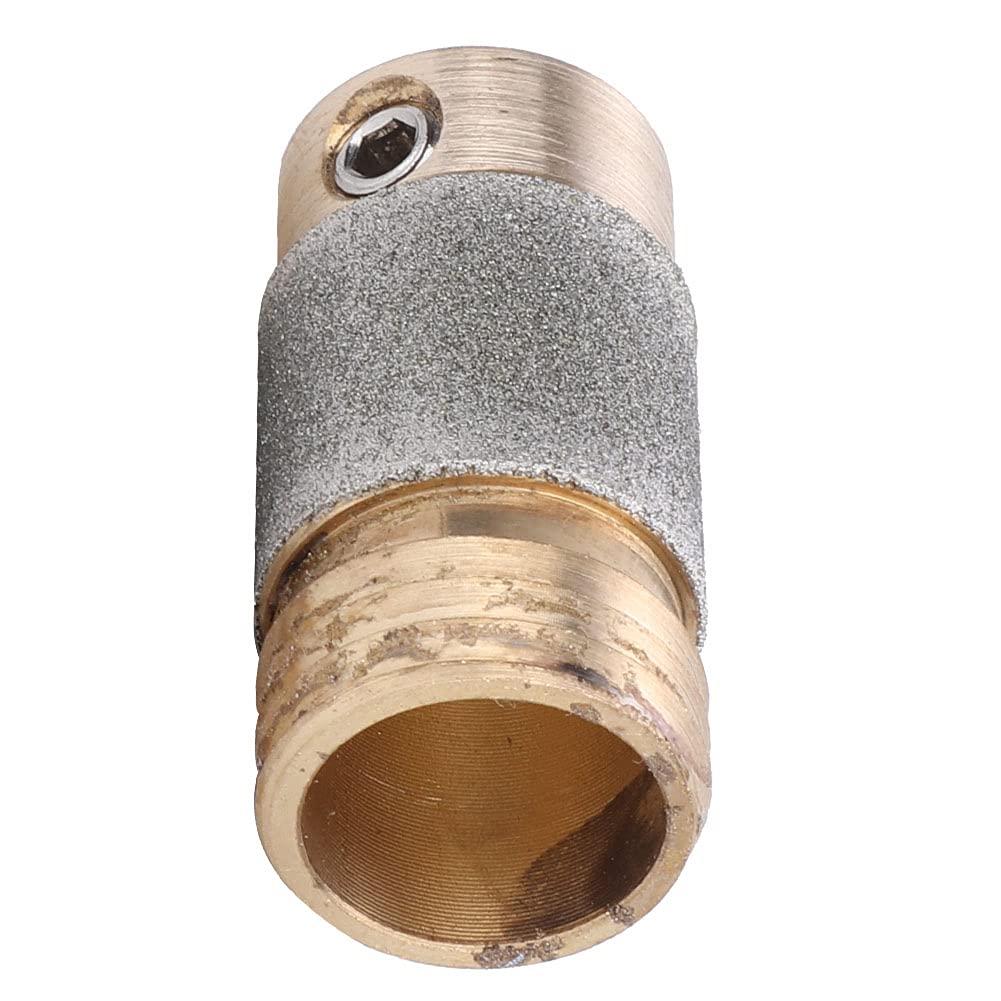 Agatige Diamond Grinding Bit, 5/8" Glass Grinder for Stained Glass, Bits Standard Fine Diamond Grinder Bits Stained Glass Diamond Grinder Bit Head Tools Diamond Grinding Wheel for Glass Grinder,MCBL58