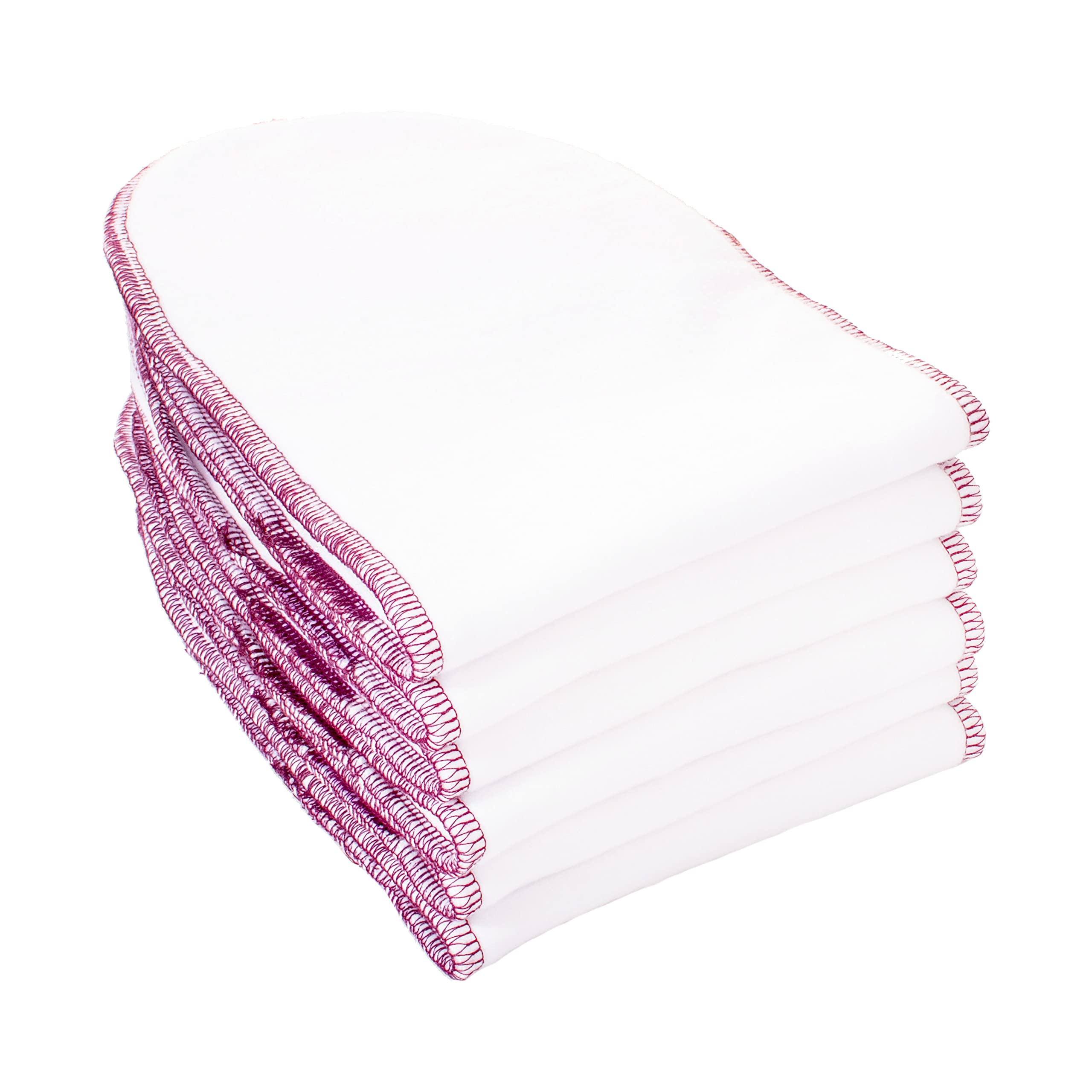 Geffen Baby Super Absorbers Plus Cloth Diaper Inserts, Reusable Liners for Baby Diapers, Booster Pads for Overnight Bedwetting, Nap Time, or Day Time Heavy Wetters, 5 Layer Absorbent Insert, 6 Pack