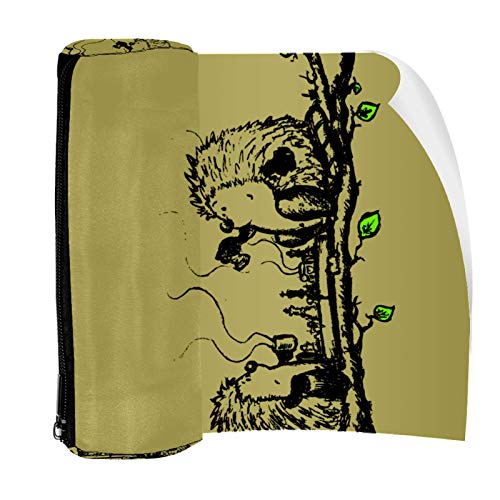 Hedgehogs Playing Chess Pencil Bag Pen Case Stationary Case Pencil Pouch Desk Organizer Makeup Cosmetic Bag for School Office