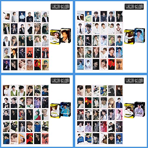 8 Pack/240 Pcs BTS Merchandise Lomo Card KPOP Photocards Butter Greeting Card with Postcards Box