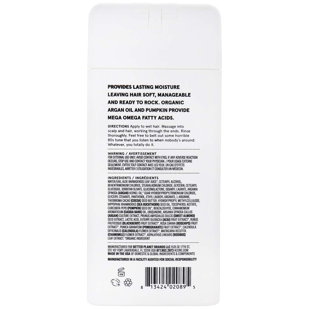 ACURE Ultra Hydrating Conditioner | 100% Vegan | Performance Driven Hair Care | Argan & Pumpkin - Ultra Hydrating Moisture & Omega Fatty Acids | 12 Fl oz