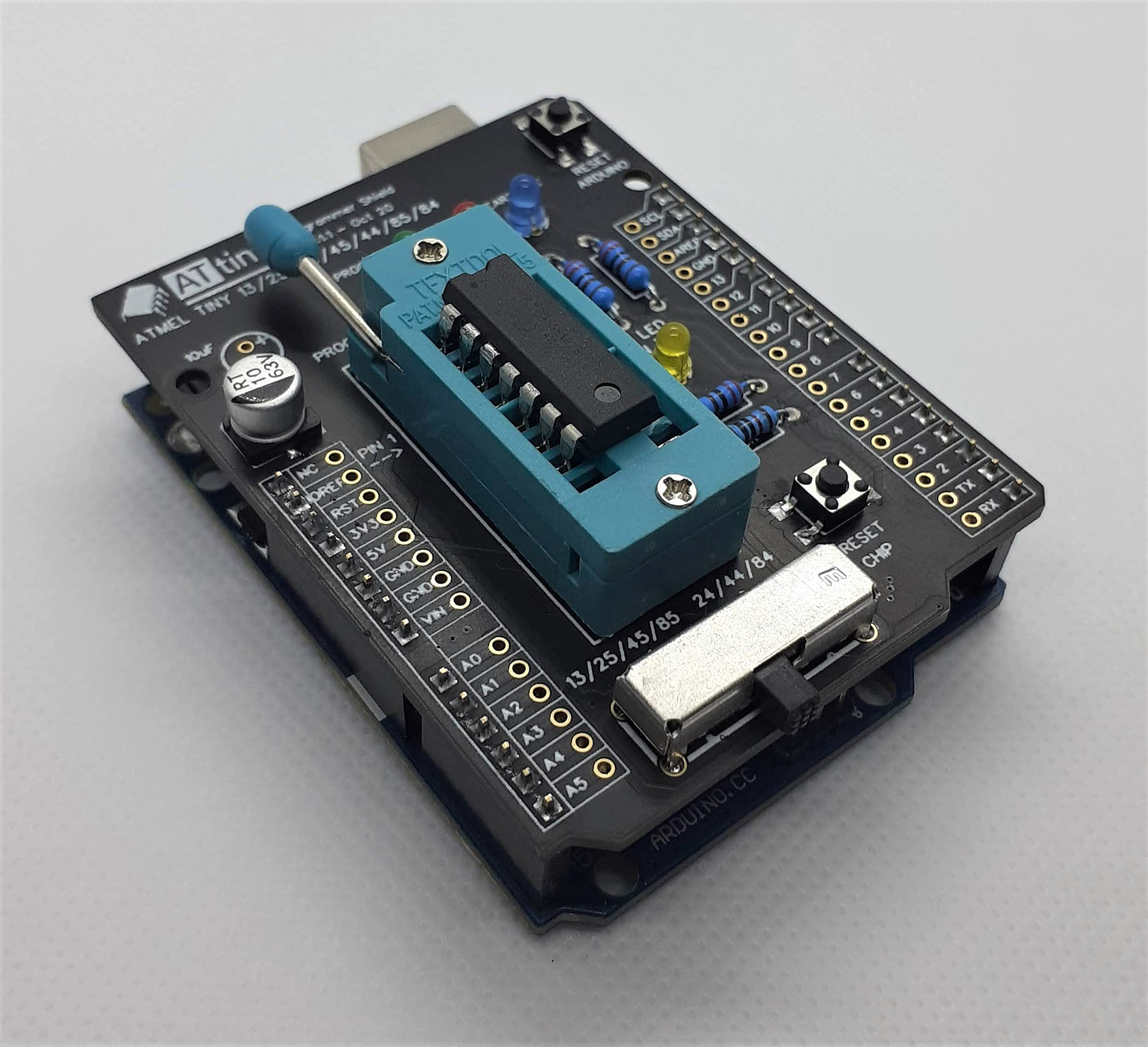 Arduino Shield Attiny Programming AVR Programmer | Support All Attiny Chips