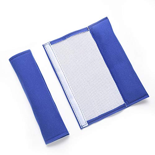 2 Pieces Car Seatbelt Pads for Children, Morechioce Universal Car Seat Belt Shoulder Strap Covers Adjustable Seat Belt Cover Pad Protective Seat Belt Cushion Car Seat Belt Protector, Blue