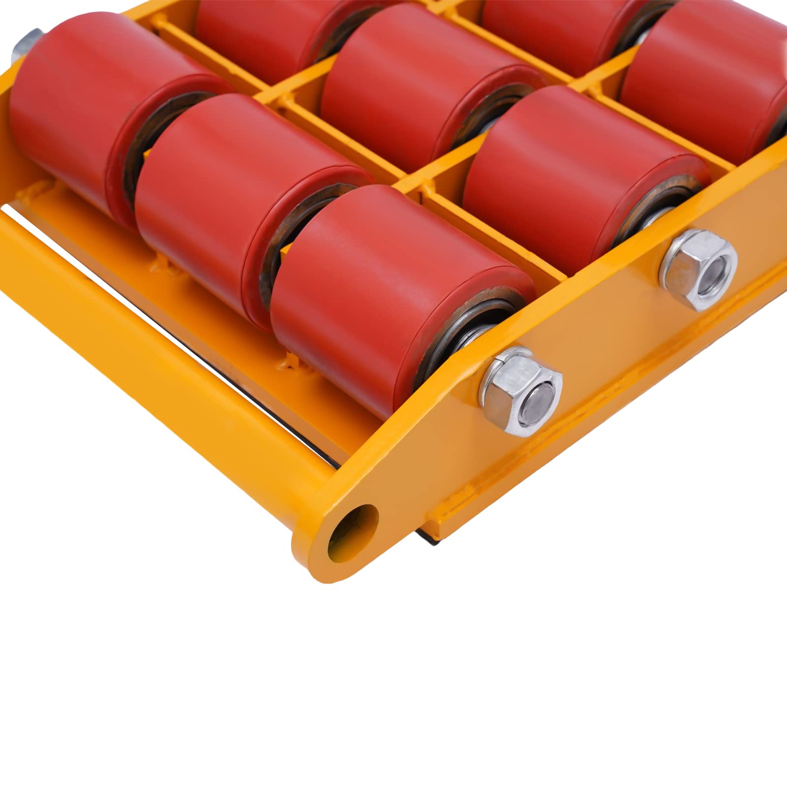 15T Industrial Machinery Mover, Heavy Duty Machine Dolly Skate Machinery Roller Mover 33000lbs Capacity Cargo Skate Trolley Cart Roller Mover