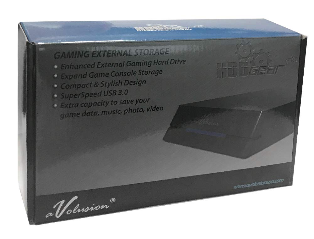 Avolusion HDDGear Pro 8TB (8000GB) 7200RPM 64MB Cache USB 3.0 External Gaming Hard Drive (Designed for PS4 Pro, Slim, Original) (Renewed)